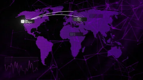 Purple animation. Motion. Light chart wi... | Stock Video | Pond5