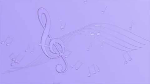 Purple background with rotating treble c... | Stock Video | Pond5