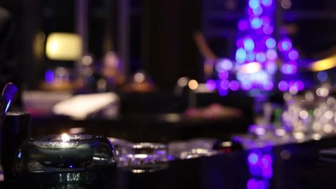 Purple Bokeh Bar Background. | Stock Video | Pond5