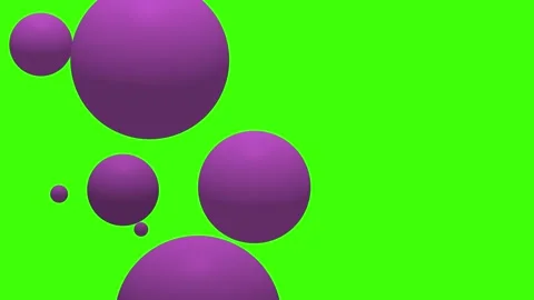 Purple circle shapes animation on green ... | Stock Video | Pond5