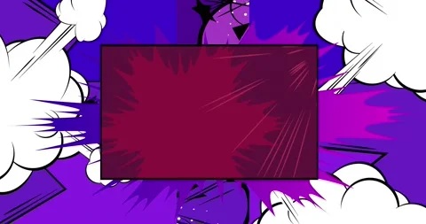 Purple Comic Book Background | Stock Video | Pond5