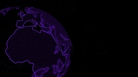 Purple Earth Spinning Stock Footage ~ Royalty Free Stock Videos | Pond5