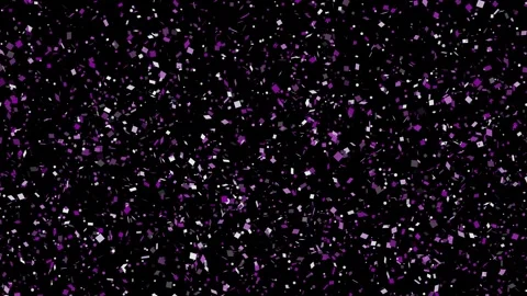 Purple falling confetti on black backgro... | Stock Video | Pond5