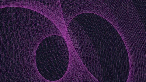 Purple mesh shape moving on dark backgro... | Stock Video | Pond5