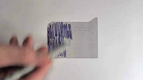 The purple pen used as the indicator of ... | Stock Video | Pond5