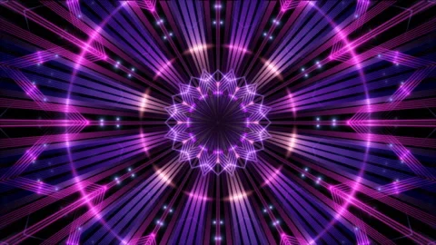 purple shape and flashing light on black... | Stock Video | Pond5