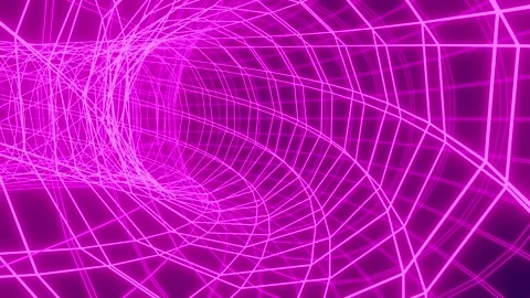 Purple spider net VJ loop rotated tunnel... | Stock Video | Pond5
