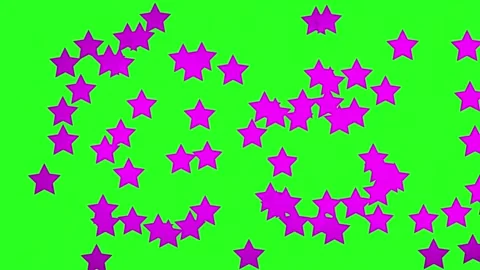 Purple stars on a chroma key background.... | Stock Video | Pond5