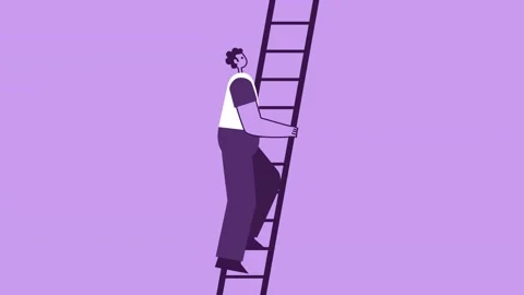 Ladder Loop Animation Stock Video Footage | Royalty Free Ladder Loop ...
