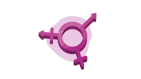 purple transgender community symbol anim... | Stock Video | Pond5