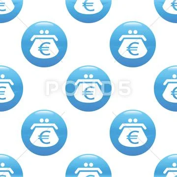 Purse with euros sign pattern Stock Illustration ~ #49781708