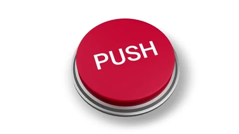 Push Button pressing on white screen | Stock Video | Pond5