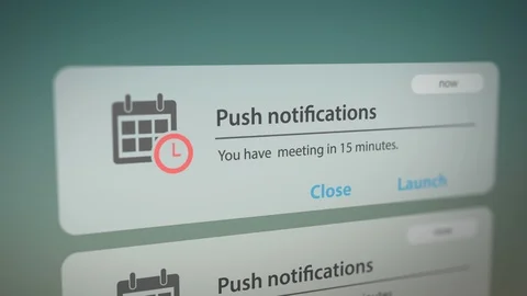 Push Notification Stock Video Footage | Royalty Free Push Notification ...