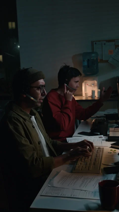 Pushy Male Scam Call Center Worker Press... | Stock Video | Pond5