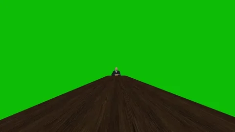 Putin Sitting At Long Table Green Screen... | Stock Video | Pond5