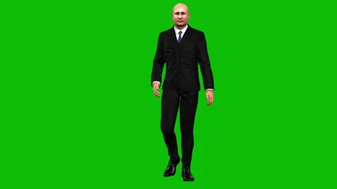 Putin Walking Green Screen Animation | Stock Video | Pond5