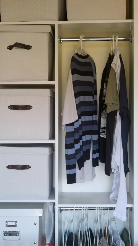 Hanging Clothes Cabinet Stock Videos – Royalty-Free HD & 4K Videos