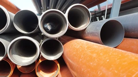PVC pipes folded.Plastic pipes. Plumbing... | Stock Video | Pond5