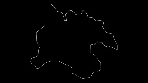 Pyongyang province map of North Korea ou... | Stock Video | Pond5