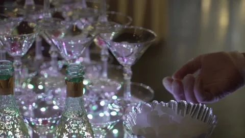 Wine Glass Pyramid 155 Drinking Glass Pyramid Stock Photos, High Res