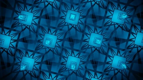 pyramid frames with blue glow rotate and... | Stock Video | Pond5