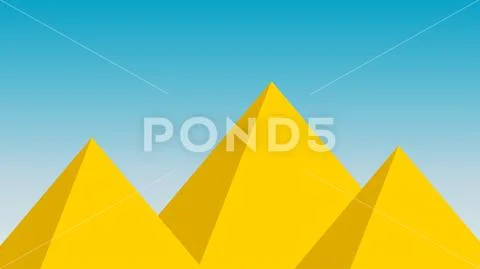 Pyramid landscape vector egyptian design background wallapper: Graphic ...
