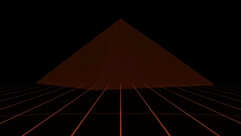 Pyramid laser - retro 80s vj background | Stock Video | Pond5