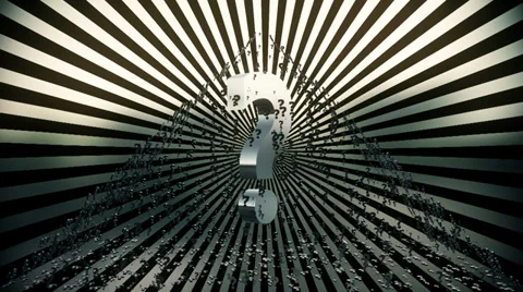 Pyramid of Question marks on a sunburst ... | Stock Video | Pond5