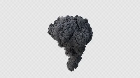 Pyro Explosion with Black Smoke on Trans... | Stock Video | Pond5