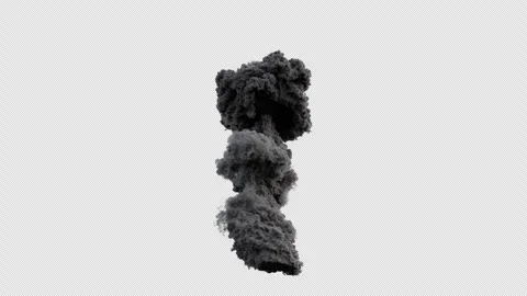 Pyro Explosion with Charcoal Grey Smoke ... | Stock Video | Pond5