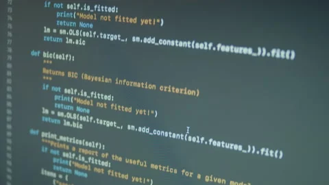 Python Code Stock Footage ~ Royalty Free Stock Videos | Pond5