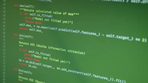 Python Code Stock Footage ~ Royalty Free Stock Videos | Pond5