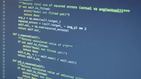 Python Code Stock Footage ~ Royalty Free Stock Videos | Pond5