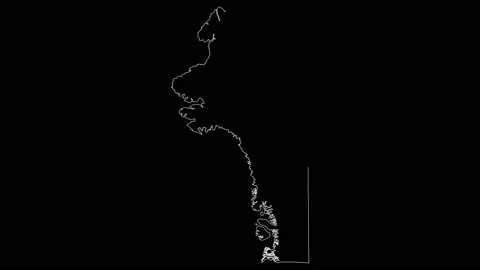 Qaasuitsup Greenland municipality map ou... | Stock Video | Pond5