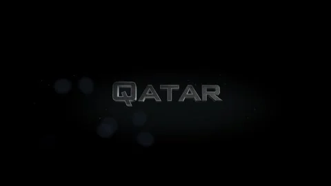 Qatar 3D title word made with metal anim... | Stock Video | Pond5