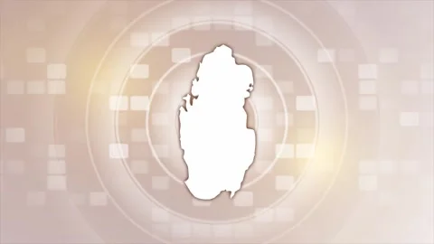 Qatar Animated Map | Stock Video | Pond5