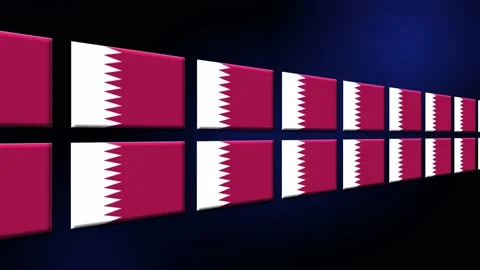 Qatar Flag Animated Background 3d Animat... | Stock Video | Pond5