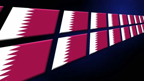 Qatar Flag Animated Background 3d Animat... | Stock Video | Pond5