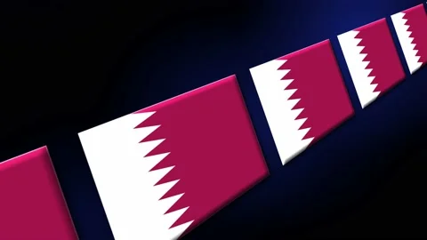 Qatar Flag Animated Background 3d Animat... | Stock Video | Pond5
