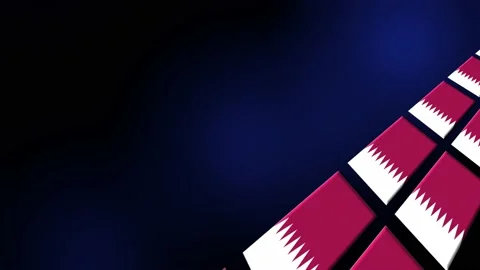 Qatar Flag Animated Background 3d Animat... | Stock Video | Pond5