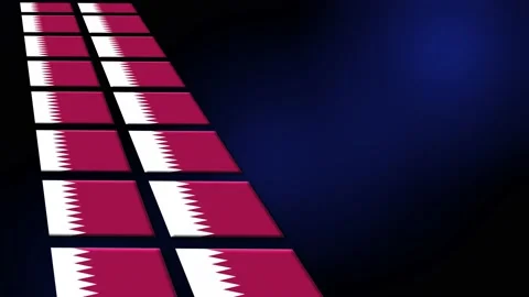 Qatar Flag Animated Background 3d Animat... | Stock Video | Pond5