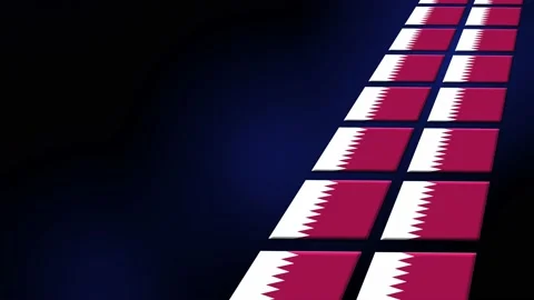Qatar Flag Animated Background 3d Animat... | Stock Video | Pond5