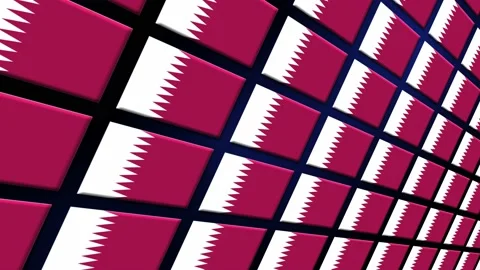 Qatar Flag Animated Background 3d Animat... | Stock Video | Pond5