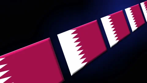 Qatar Flag Animated Background 3d Animat... | Stock Video | Pond5