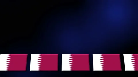 Qatar Flag Animated Background 3d Animat... | Stock Video | Pond5