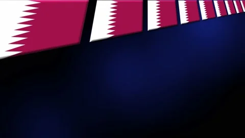 Qatar Flag Animated Background 3d Animat... | Stock Video | Pond5