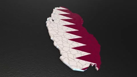Qatar 3D Map Stock Video Footage | Royalty Free Qatar 3D Map Videos | Pond5