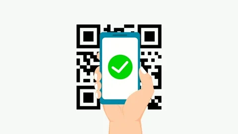Qr barcode scanning animation using phon... | Stock Video | Pond5