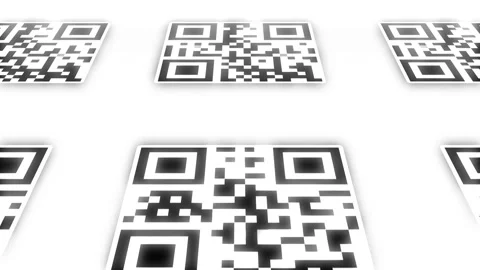 QR Code abstract technology background. | Stock Video | Pond5