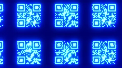 QR Code Technology Icons Background Loop | Stock Video | Pond5